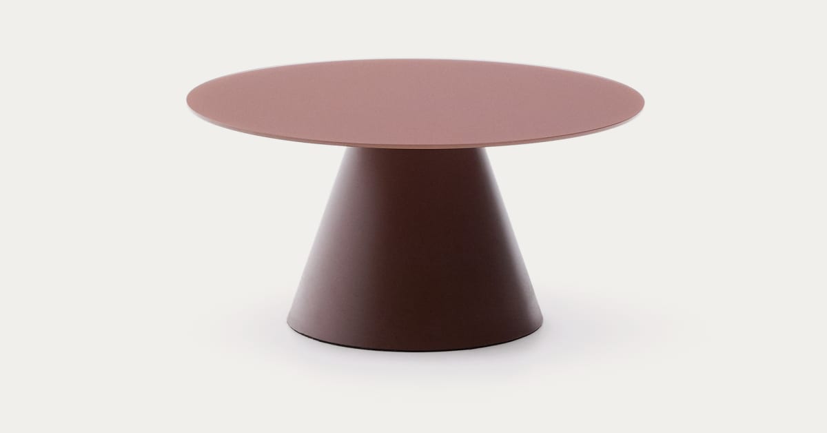 Table basse Wilshire en verre trempé dépoli et acier finition ...