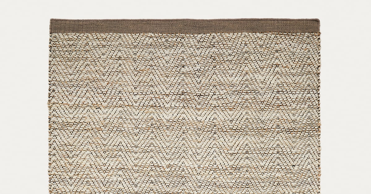 Arpe beige jacquard tapijt van jute 160 x 230 cm | Kave Home Netherlands