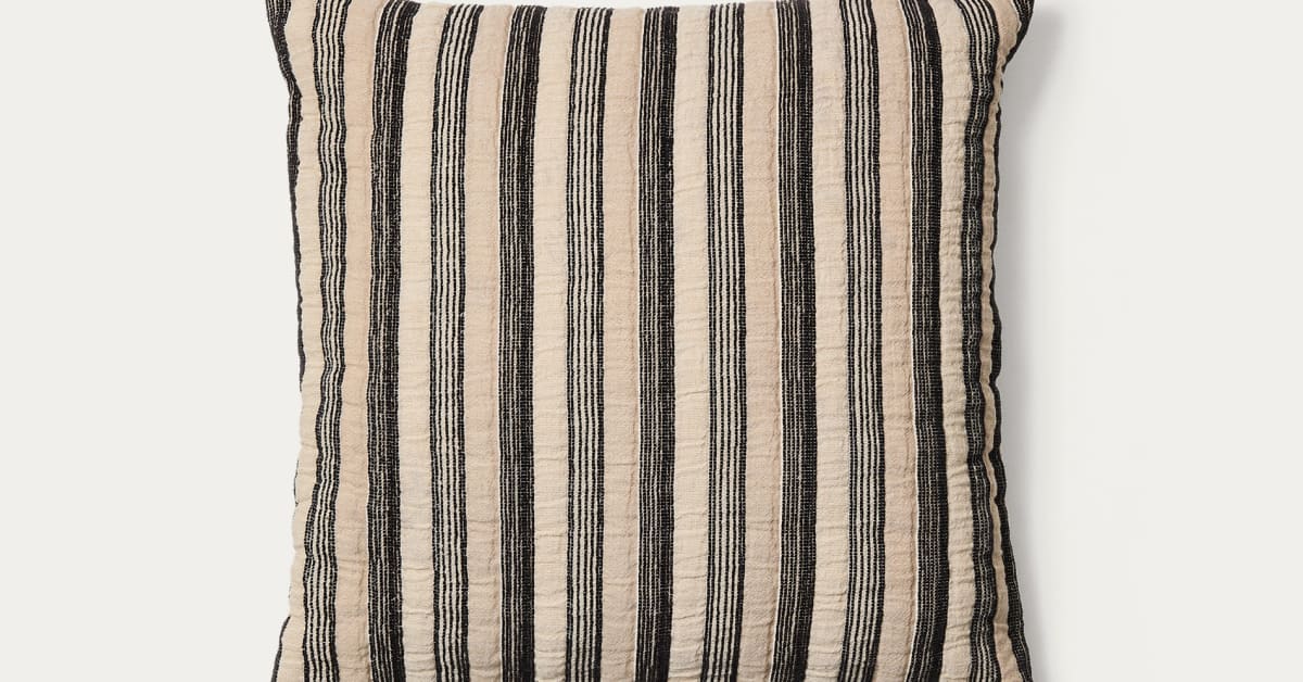 Isena 100% cotton cushion cover with multicoloured embroidery 50 x 50cm ...