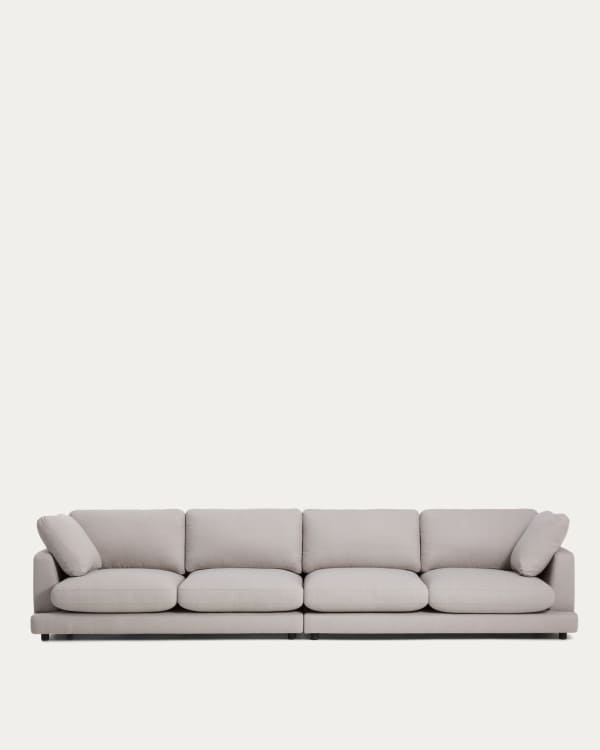 Sofa modułowa Gala 4-osobowa z modułem sekcji końcowej lewym z mikro ...