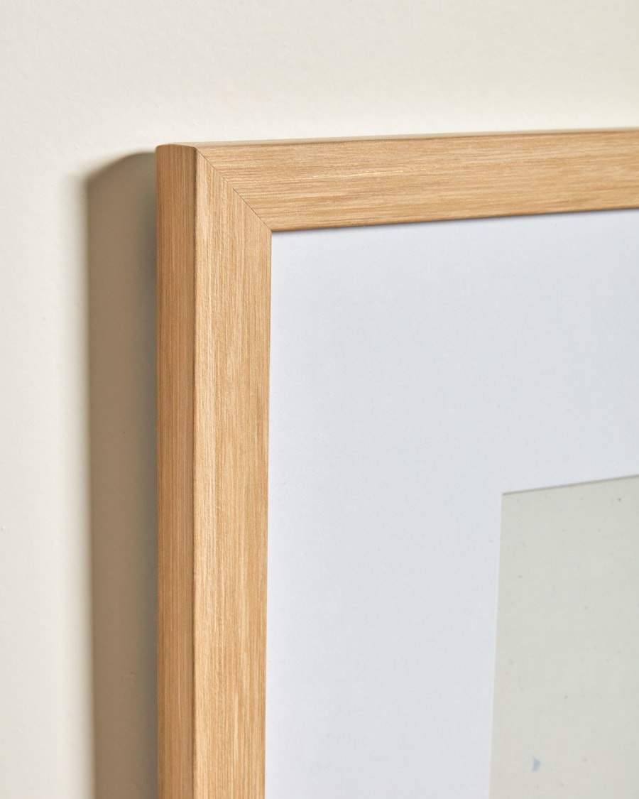 Allish painting with blue and white shapes, 60 x 90 cm | Kave Home ...