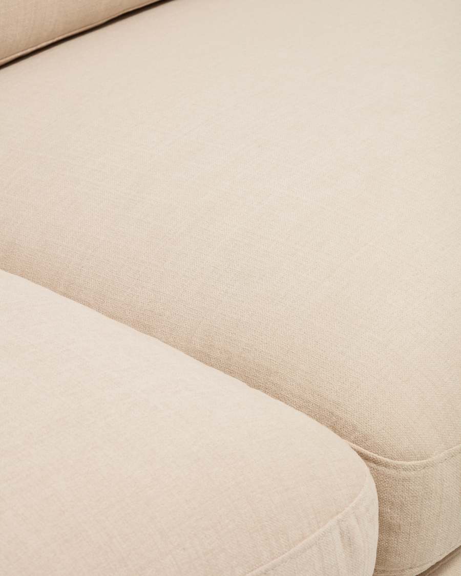 Sofá modular Gala 3 plazas de chenilla beige FSC Mix Credit 240 cm ...
