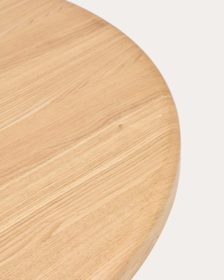 Table ovale Mailen en contre-plaqué de frêne avec finition naturelle Ø ...